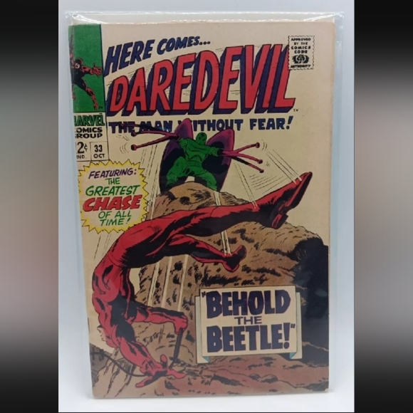 Marvel | Other | Daredevil 33 First Appearance Of The Beetle 967 Comic ...